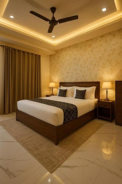 Hotel Krishna Palace, Vrindavan - Lavish & Luxury Rooms With Parking Near Prem Mandir #By Om # - Vrindavan