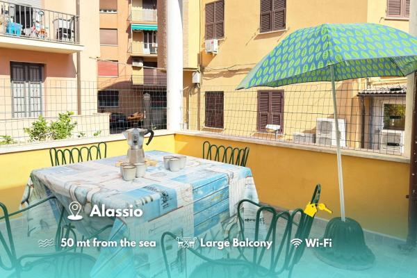 50 Mt Dal Mare - Relax Con Box E Ampio Terrazzo - Alassio