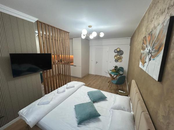 Ivory Residence Studio Deluxe - Free Parking & Self Check-in - Aéroport de Bucarest Henri Coandă (OTP)