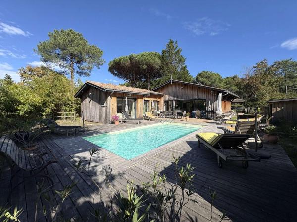 Villa Paisible Avec Piscine Chauffée Et Climatisation à Lège-cap-ferret - Fr-1-736-65 - Bassin d'Arcachon