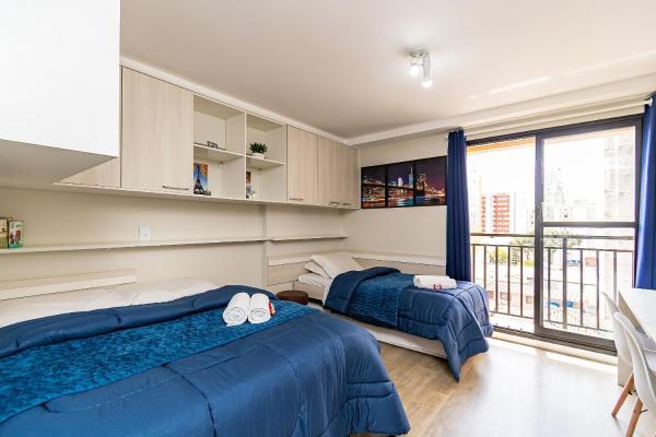 Studio 2 Camas Solteiro 1 Cama De Casal - All0815 - Curitiba
