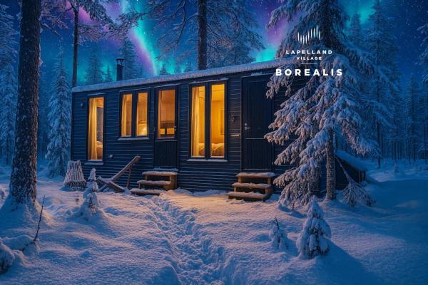 Lapelland Village - Borealis Village With A Nature View, Fireplace, Sauna, Kitchen - Äkäslompolo