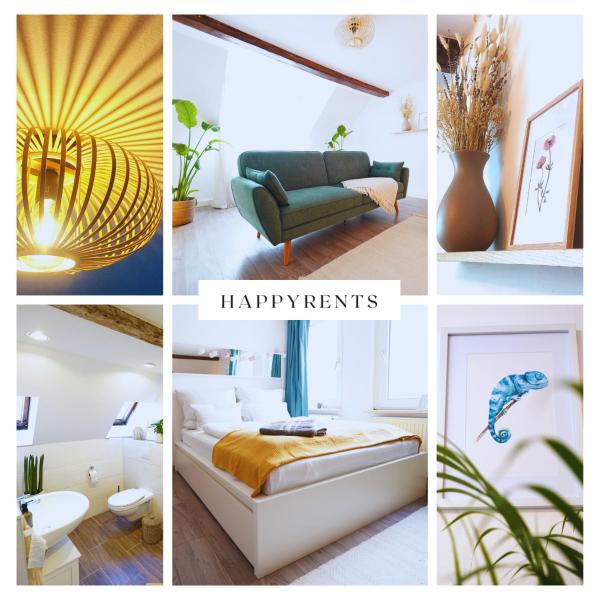 Zentrale, Gemütliche Dachgeschoss-etage - 52qm - Altes Haus Auf 2,5 Etagen Exklusiv Für Dich - Mit 1 Schlafzimmer, Wohnzimmer Und Rückzugsraum Zum Verweilen - Küche, Großes Bad, Netflix - 哈雷