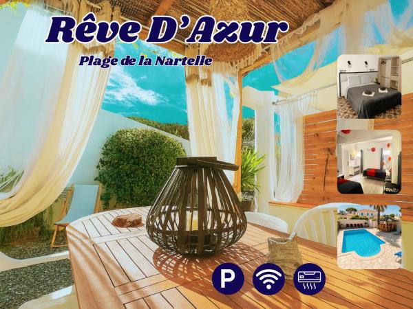 Rêve D'azur Plage De La Nartelle, Maison Julia Avec Piscine Partagée, Parking & Terrasse Bbq, Wifi Et Draps Inclus - Saint-Tropez