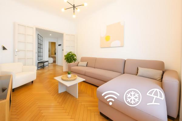 Azur Elegance Air Conditioning Beach 8 Min Sleeps 6 - Nizza