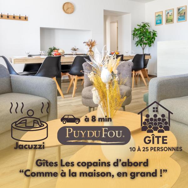 Gîte Honorus - Spa - Puy Dufou - Grande Capacité - Les Epesses