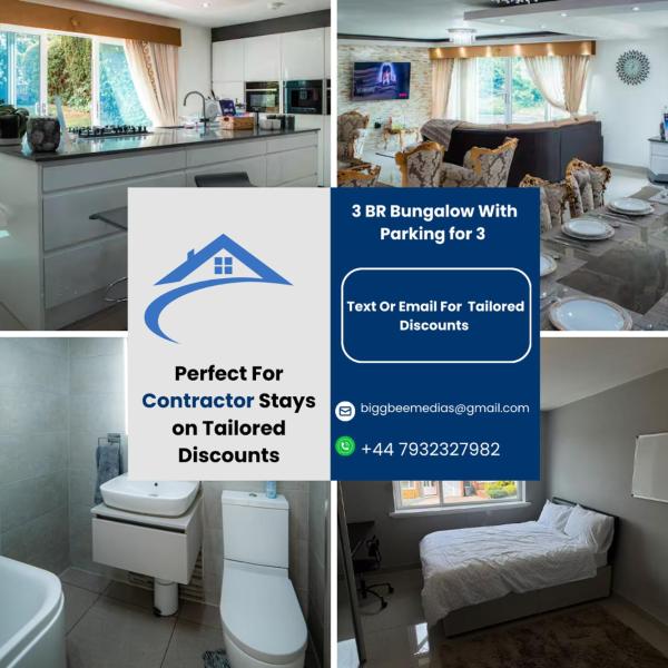 Family & Contractors 3 Br Bungalow Cot Garden Netflix Coffee Station - Birmingham