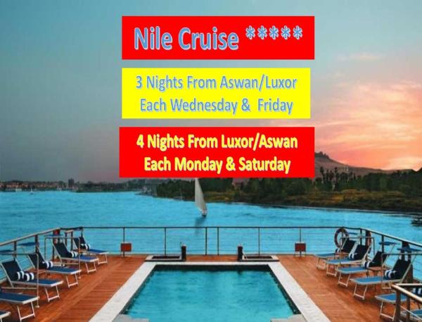 Nile Cruises 5 Stars From From Aswan 03 Nights -From Luxor 04 Nights - Luxor