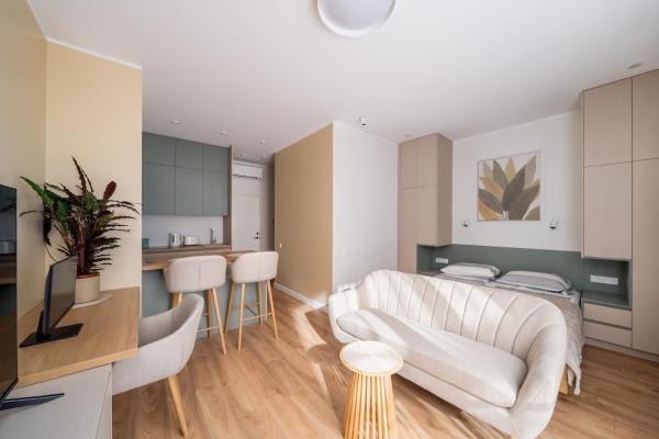 New Designer Old Town Studio, Tv, Work Desk With Monitor, Ac, Security - Riga