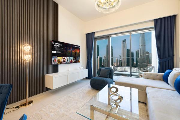 Burj Royale Luxury 2br Burj Khalifa & Fountain View 5 Min Walk Dubai Mall, 500mbps Wifi - Dubaï