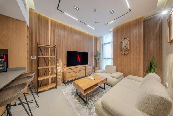 1br Apartment Private Poolview In Alef Al Mamsha - Central Sharjah - Sonapur