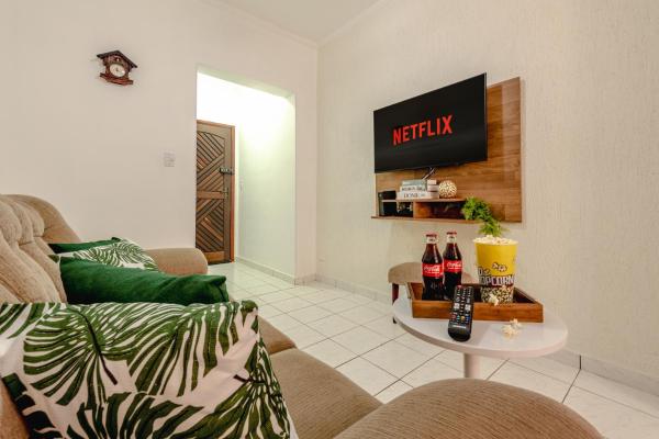 Apartamento Aconchegante A 85 M Da Praia Com Vaga - Praia Grande