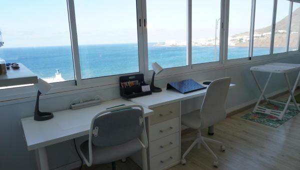 Apartamento1 Dormitorio, Vistas Al Mar, Piscinas Naturales A 3 Minutos, Wifi 600mb - La Laguna