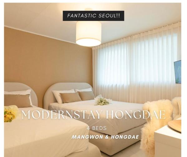 Modernstay Hongdae#mangwon Local Market 10mins, Hongdae, Airport Bus, Hanriver Park 10min,family - Seoul