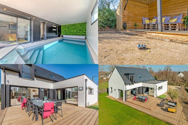 La Villa Iodée, Le Confort D Une Maison Neuve éQuipée D Une Piscine Intérieure Chauffée Toute L Année, Très Proche Des Plus Belles Plages - Quimper