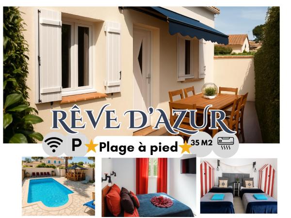 T3 35m2 Plage De La Nartelle, Piscine Partagée, Bbq, Parking, Wifi, 2 Chambres 2 Salles De Bain, Résidence Le Rêve D'azur - Les Issambres