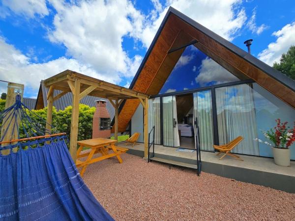 Chalé Com Banheira De Hidromassagem E Lareira L Chalé Azul - Campo Alegre