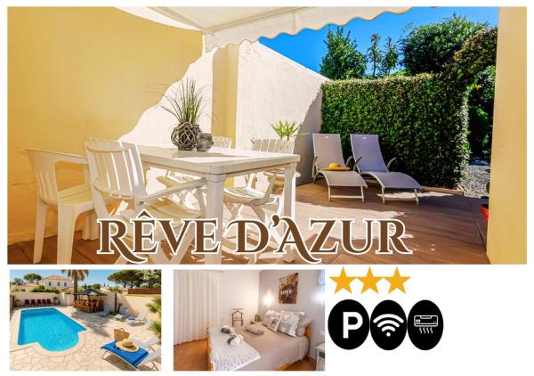 Rêve D'azur Plage De La Nartelle, Mazet 35m2, Parking, Piscine Partagée, Terrasse Bbq & Draps Inclus - Sainte-Maxime