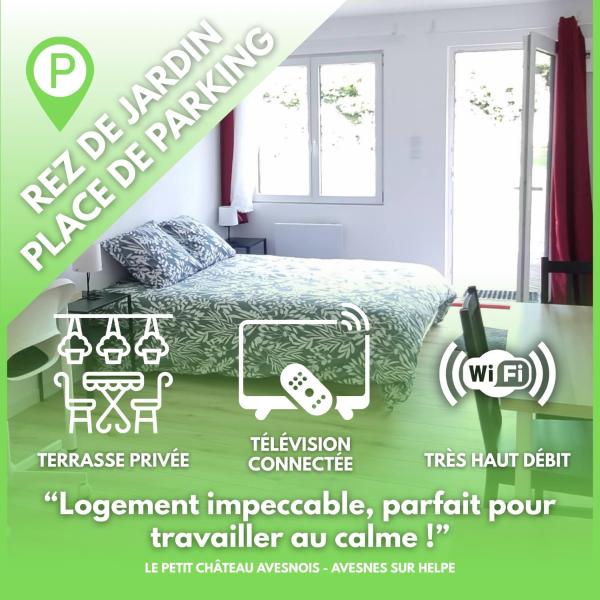 Le Petit Château Avesnois - Studio Avec Terrasse Vue Sur Le Jardin - Avesnes-sur-Helpe