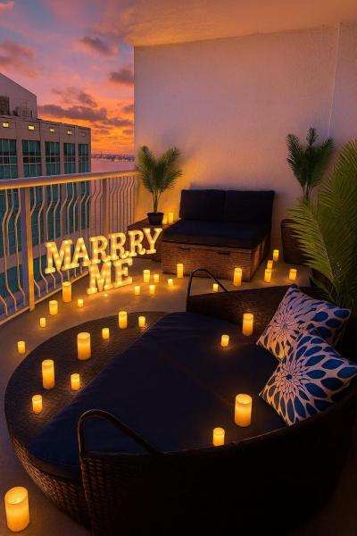 Luxury Penthouse With Balcony Bed And Bay & City View - Miami