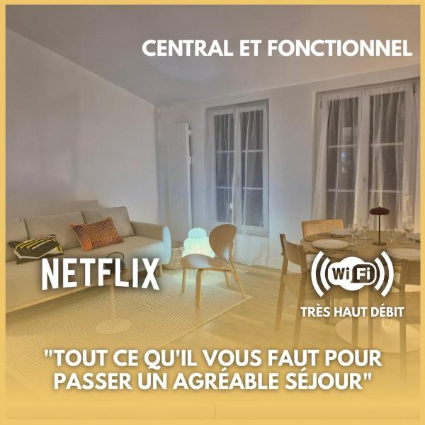 Flower, 3 P, Wifi, Hyper-center, Equipped Kitchen - La Rochelle