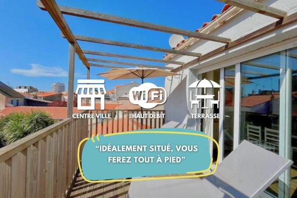 Superbe Duplex - Terrasse Ensoleillée, 300m Plage - Les Sables-d'Olonne