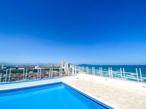 Pé Na Areia: Apto Com Vista Mar E Piscina - Praia Grande
