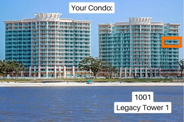 Spacious Beachview End Unit In Legacy Tower 1 -1001 - 3 Bedroom 3 Bath Condo - Mississippi