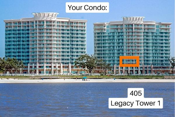 Beachview Condo At Legacy Tower 1 -405 - Fully Furnished 3 Bedroom 2 Bathroom - Mississippi