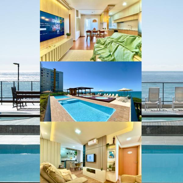Apto Em Condominio Frente Mar Com Piscinas Spa Sala De Jogos Quadra De Futebol E Espaco Kids Ideal Para Familias - Barra Velha