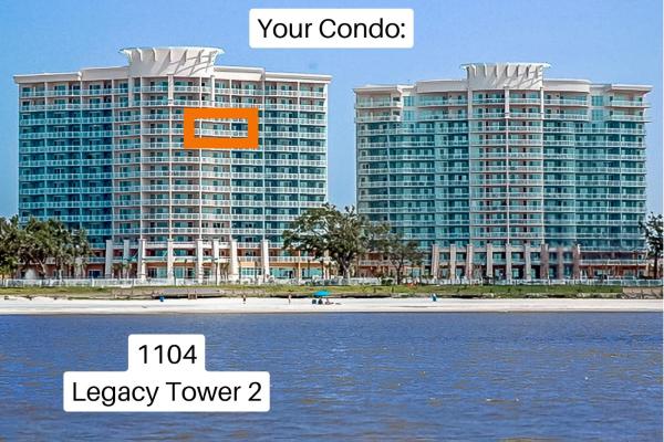 Beachview Condo At Legacy Tower 2 -1104 - Fully Furnished 2 Bedroom 2 Bath - Mississippi