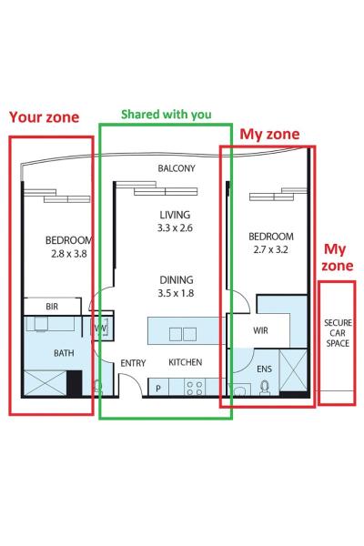 Private Room And Bathroom In Shared Apartment With Host - Ivanhoe
