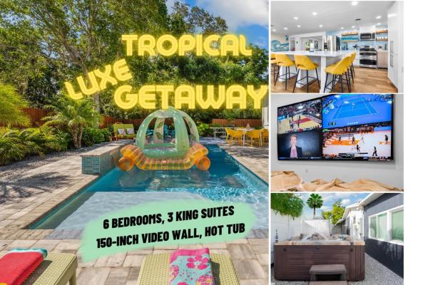 6br Sleeps 21 Tropical Villa Heated Pool Hot Tub - Bradenton, FL