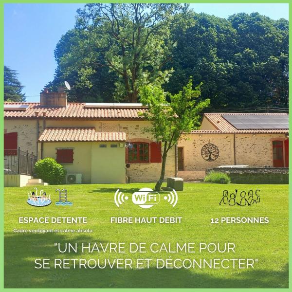 La Minoterie Pause Zen, Spa & Piscine Privés 12 Personnes - Vendée