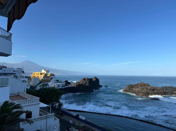 Apartamento Acogedor Con Terraza Frente Al Mar Y Vistas Al Teide - El Sauzal