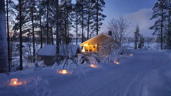 Villa Salme Lemmikkiystävällinen Mökki Taivalkoskella Jokijärven Rannalla - Finland