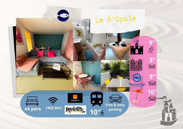 Le P'opale - 4 People, Near Old Town, Wi-fi - Boulogne-sur-Mer