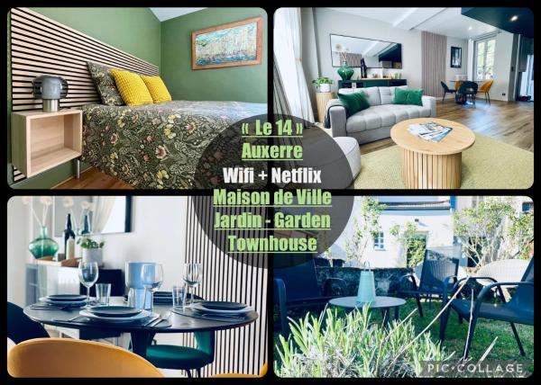 Maison Et Jardin Le 14 - Auxerre Centre - Wifi - Netflix - Confort Et Détente - Auxerre