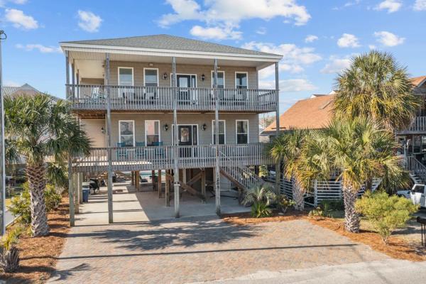 Sleeps 20 Retreat And Reunion Spot, Pool Heater, Balconies, Elevator And Ocean Views - Cherry Grove Beach, SC
