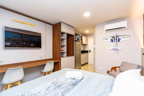 Studio Nas Nuvens, Conforto E Estilo - Muv1202 - Curitiba