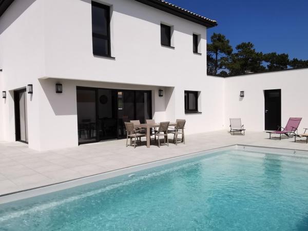 Villa Neuve 130m² Avec Piscine Chauffée, 4 Chambres - Fr-1-194-321 - La Tranche-sur-Mer