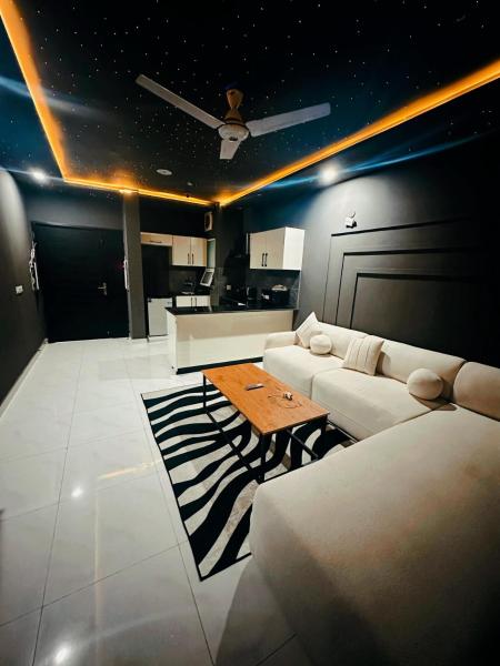 Dark Cozy 1bhk Sleep Under The Stars Indoors With Swimming Pool Gym And Cinema - Lahore