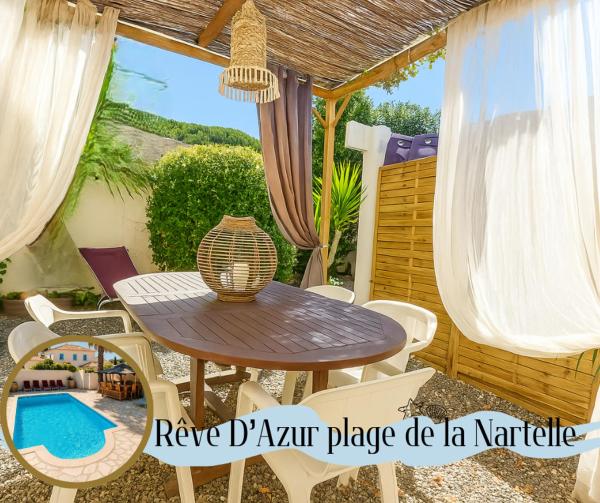 Rêve D'azur Plage De La Nartelle, Maison Julia Avec Piscine Partagée, Parking & Terrasse Bbq, Wifi Et Draps Inclus - Var