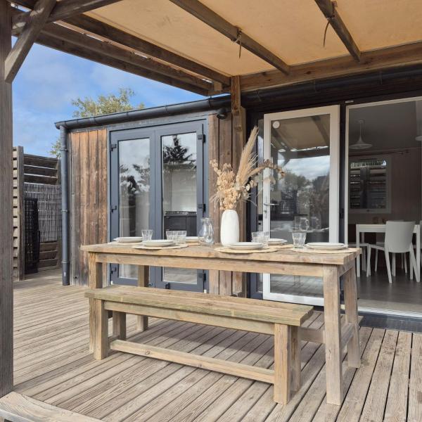 Le Tropical Mobil Home à 200m De La Plage Camping 5 Etoiles Parc Aquatique - Torreilles