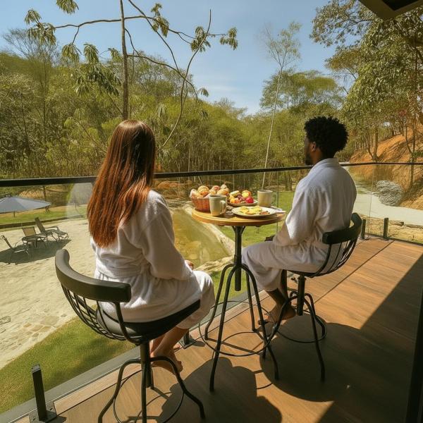 Chalé Com Banheira, Piscina E Cachoeira Privativa - Taubaté