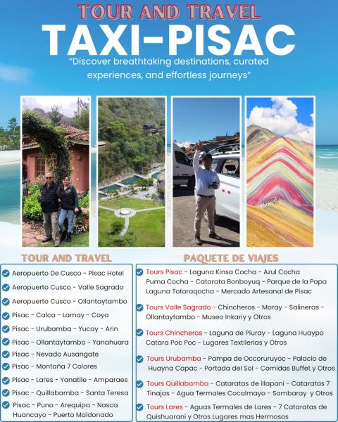 Taxi Pisac Froy - Madre de Deus