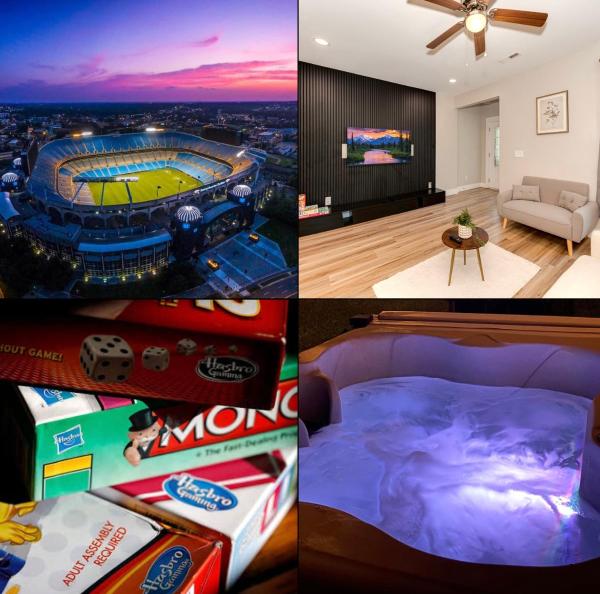 Charlotte 5 Bedroom Home With Hot Tub, Patio, Tv And Board Games Close To Uptown, Airport, Dining And Entertainment - Spacious Family Friendly! - Charlotte, NC