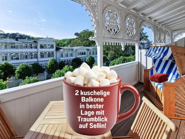 Hunde Ohne Aufpreis - Fewo Hagemeister Sellin - 6 Min Zum Strand - Mit 2 Balkonen - Gratis Sauna & Coworking Space Im Haus - Sellin