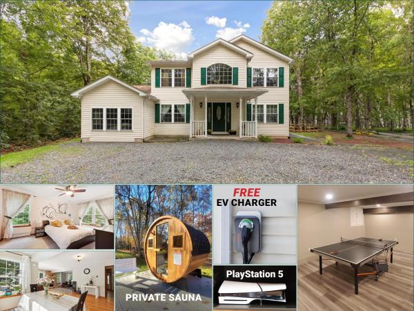 Spacious Home By Kalahari Waterpark, Camelback, Jim Thorpe, Free Ev And Private Sauna - Pocono Mountains, PA