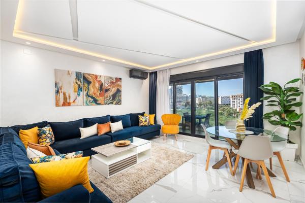 Luxury Pool View 3br 2ba, 5-min To Tgv, Elevator - Tangier